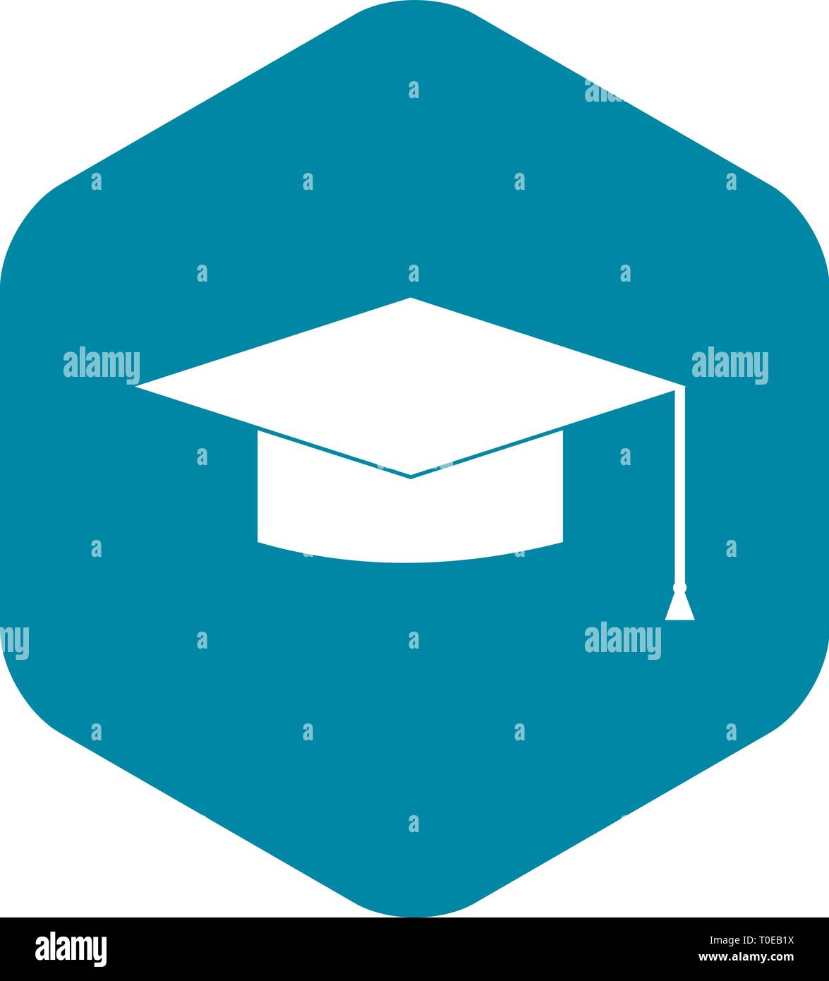 Graduation cap icon, simple style Stock Vector Image & Art - Alamy