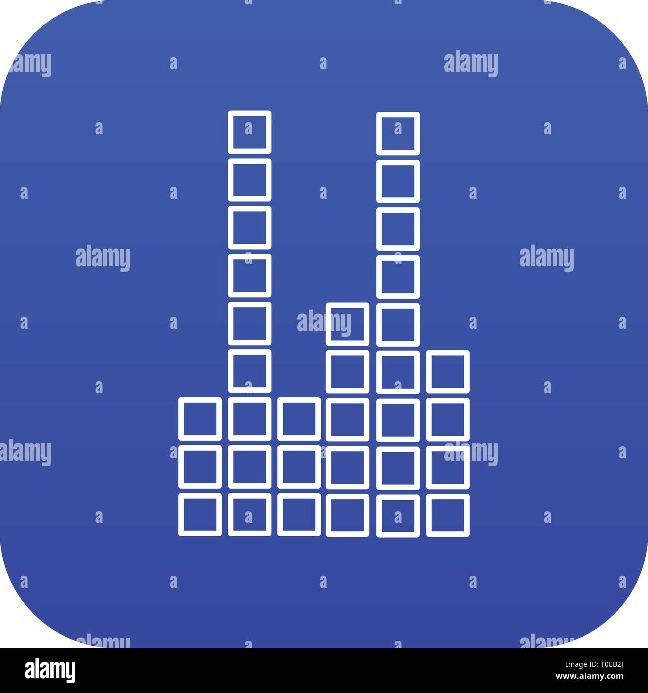 Equalizer icon blue vector Stock Vector Image & Art - Alamy