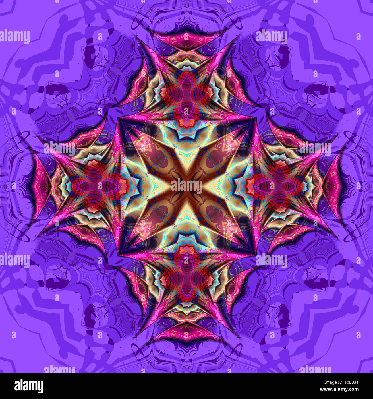 Mandala cross hi-res stock photography and images - Alamy