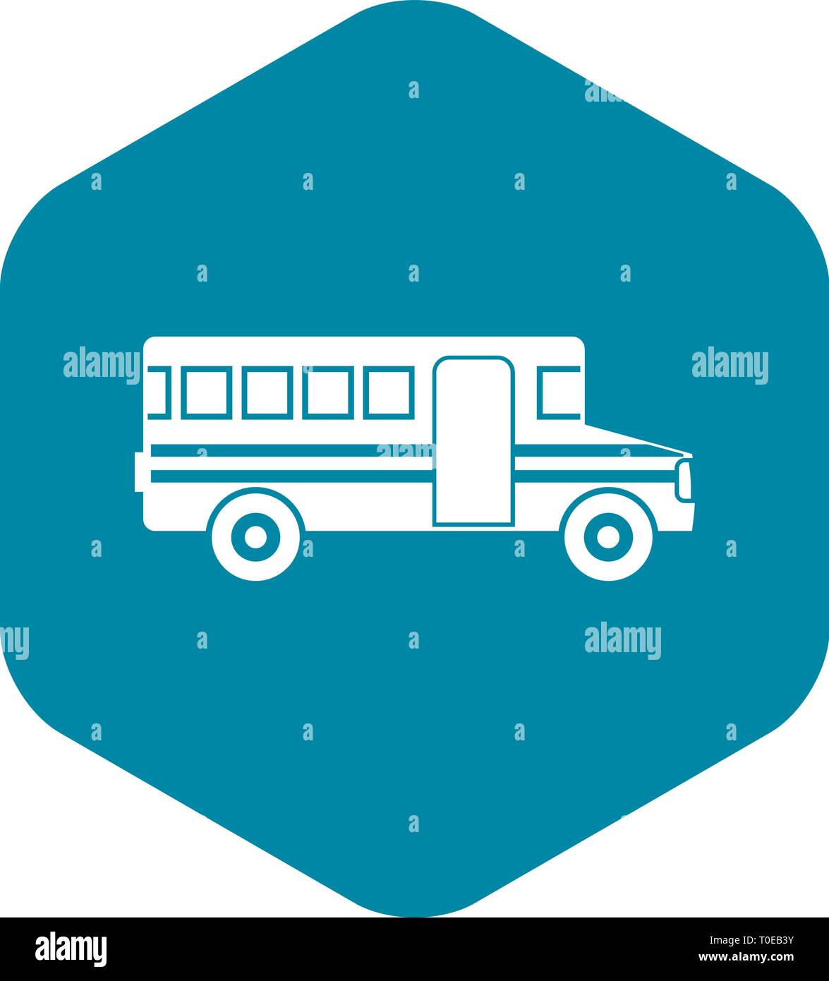 School bus icon, simple style Stock Vector Image & Art - Alamy