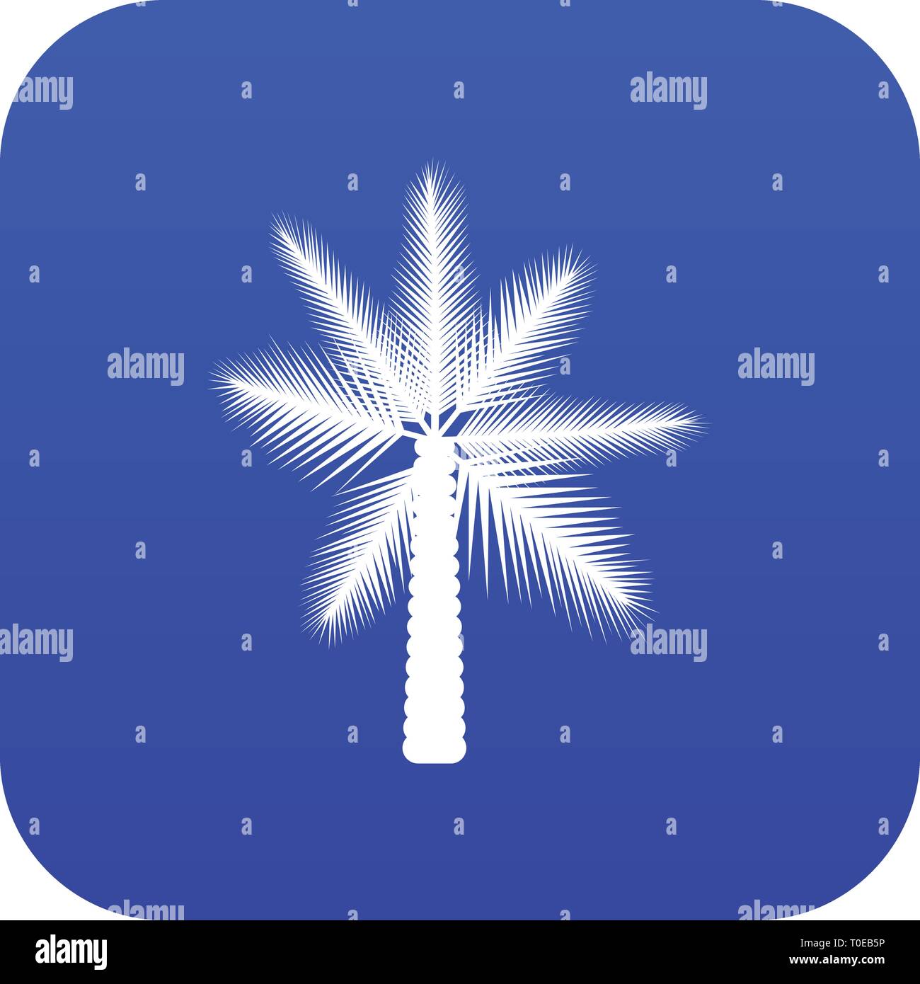 Big palm tree icon digital blue Stock Vector Image & Art - Alamy