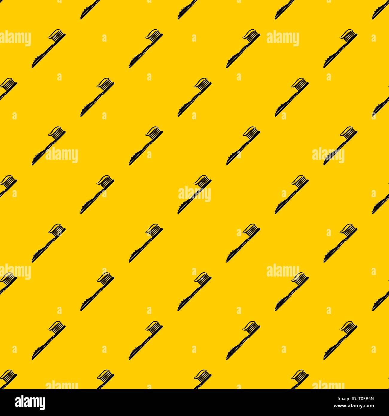 Toothbrush with toothpaste pattern vector Stock Vector Image & Art - Alamy