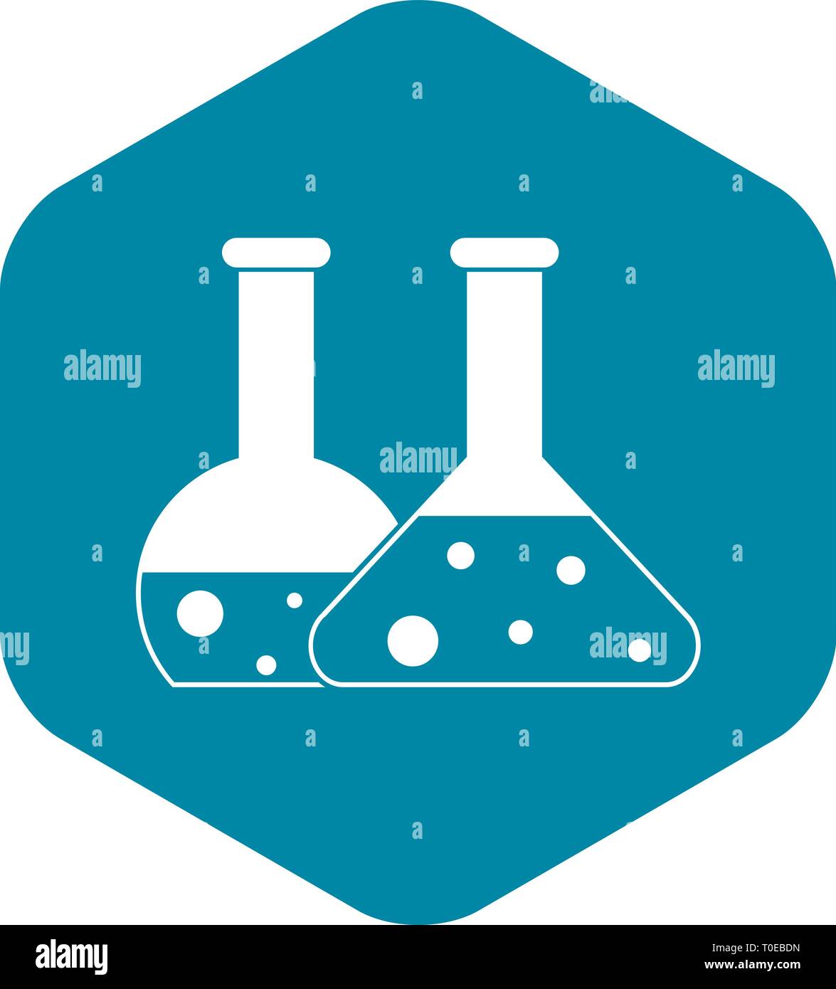 Transparent flasks icon, simple black Stock Vector Image & Art - Alamy