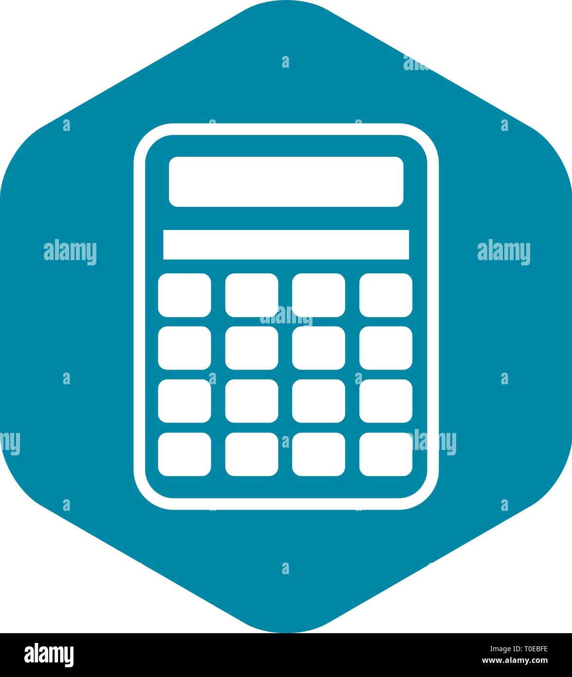 Calculator icon, simple style Stock Vector Image & Art - Alamy