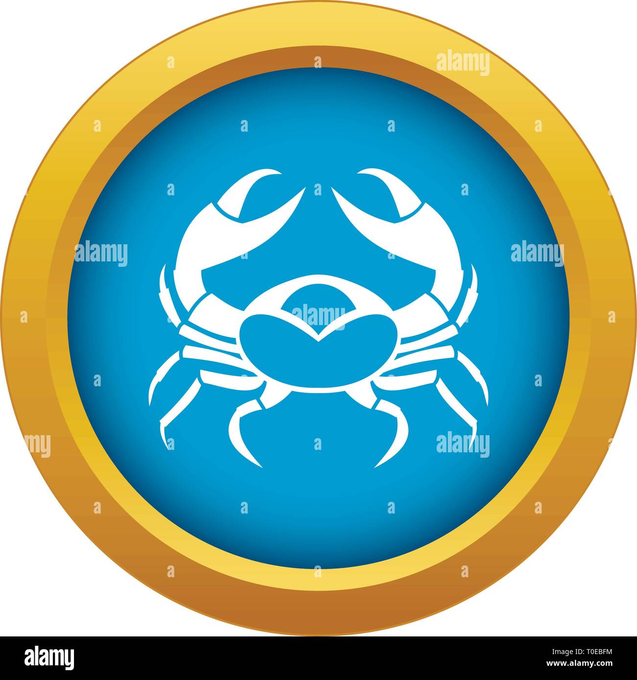 Big crab icon blue vector isolated Stock Vector Image & Art - Alamy