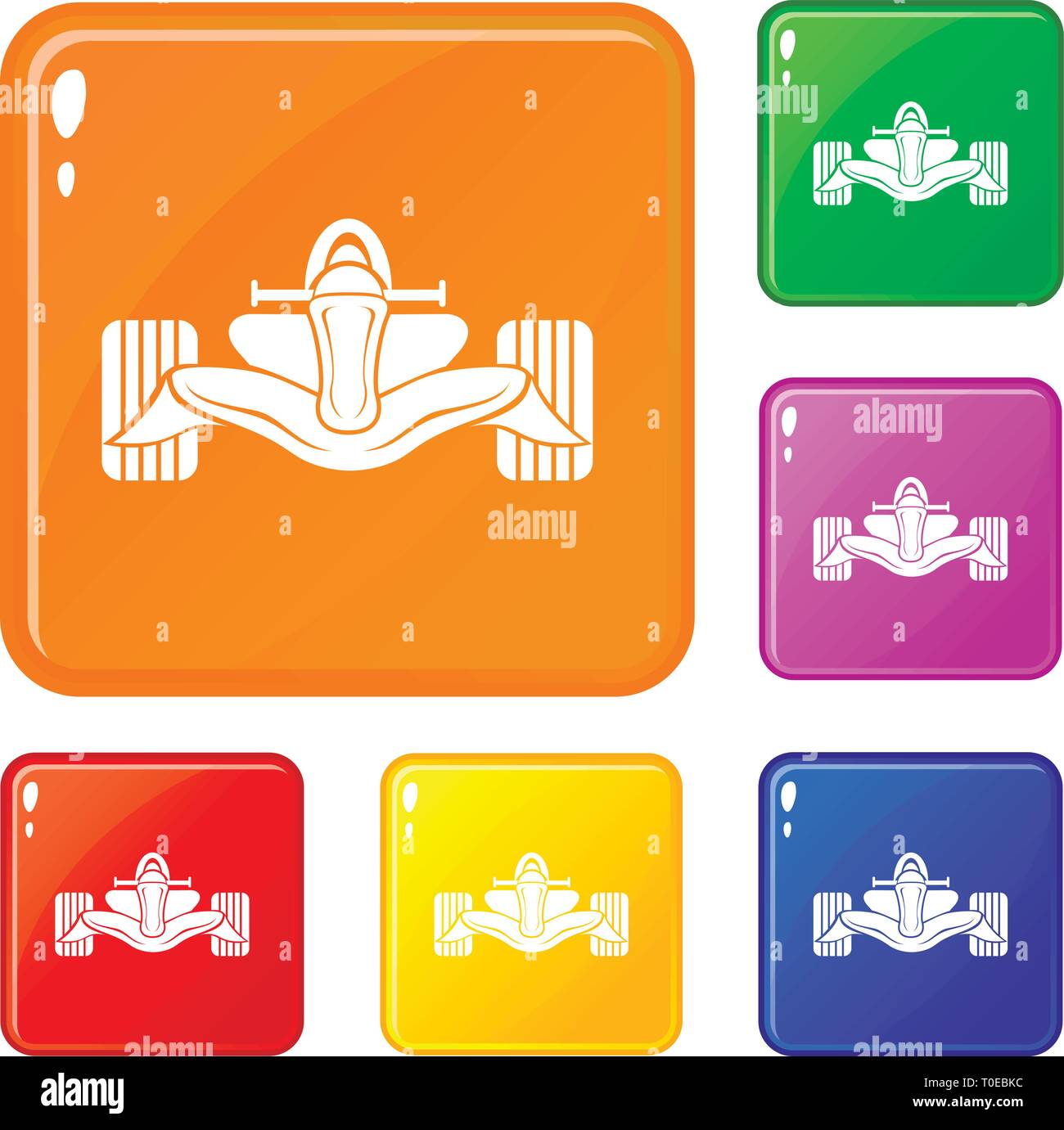 Racing car formula icons set vector color Stock Vector Image & Art - Alamy