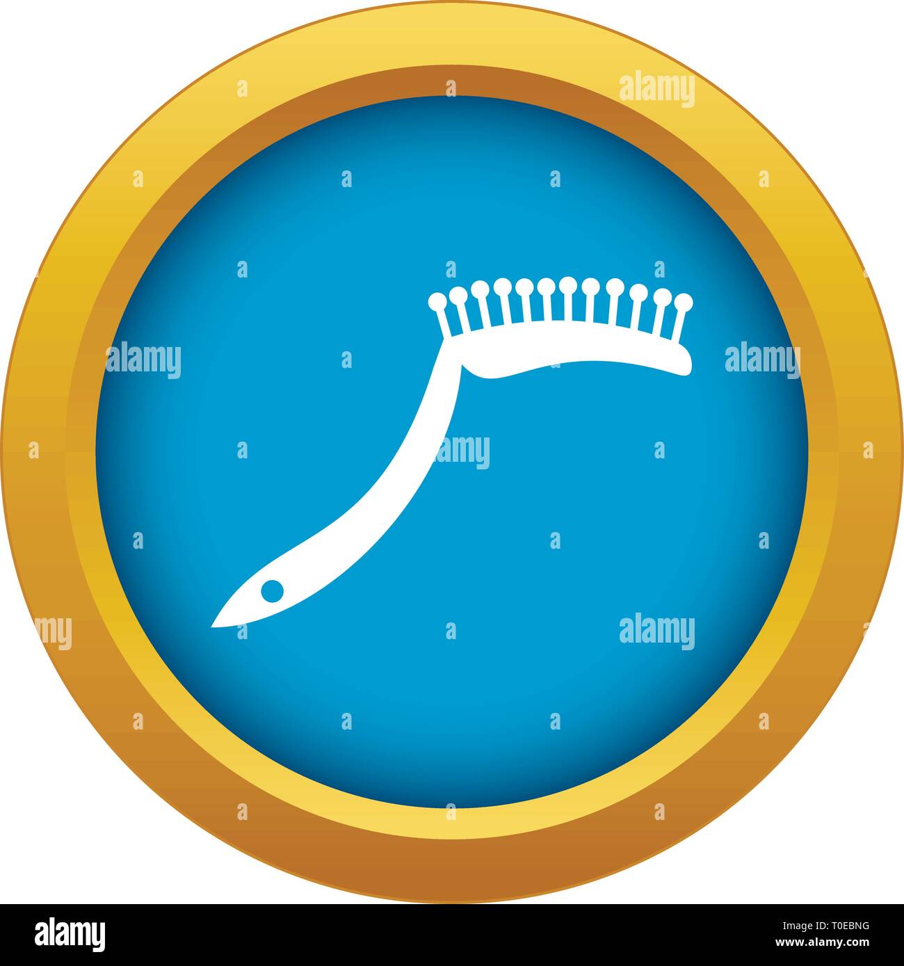 Pet comb icon blue vector isolated Stock Vector Image & Art - Alamy