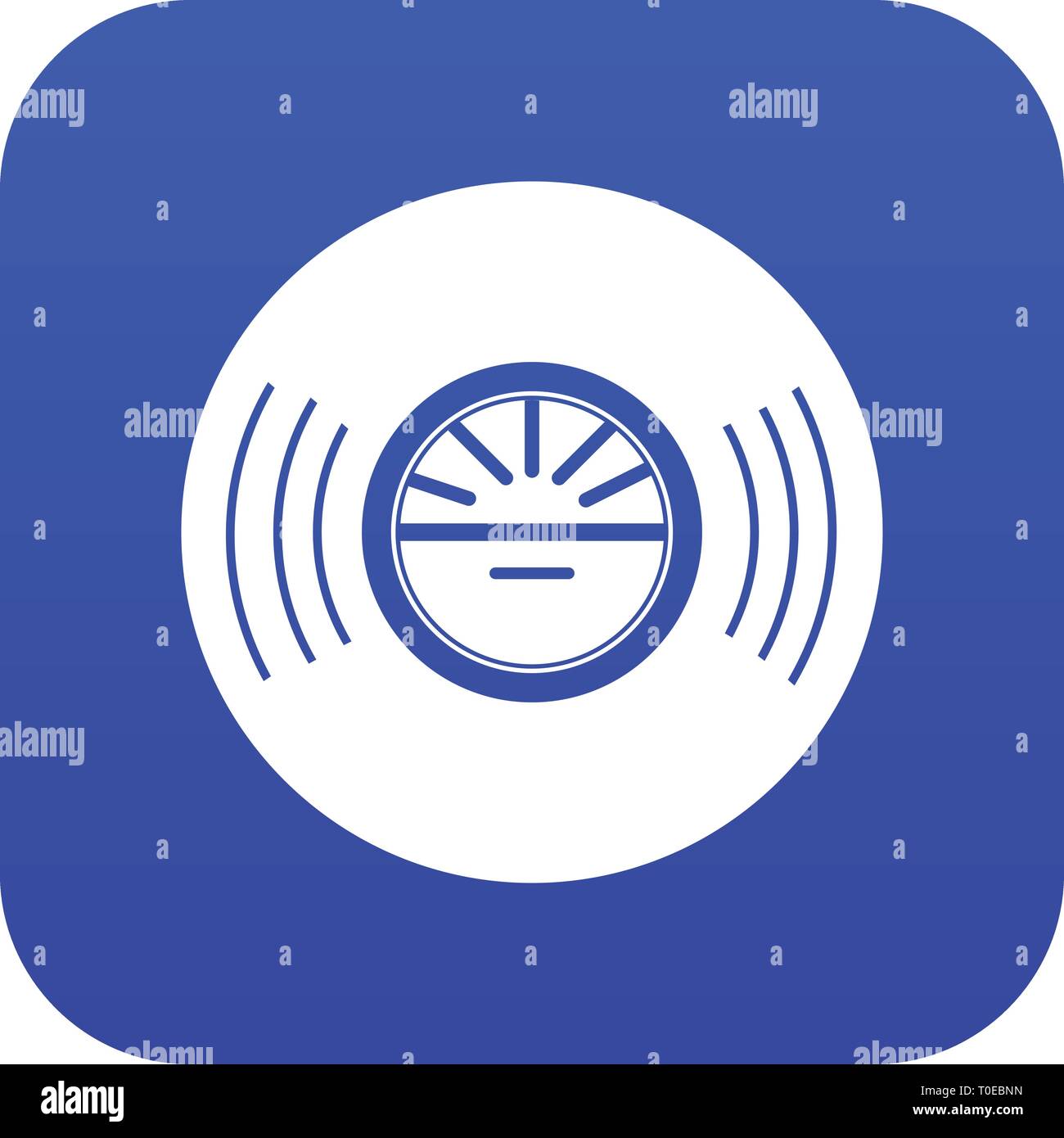 Vinyl record icon blue vector Stock Vector Image & Art - Alamy