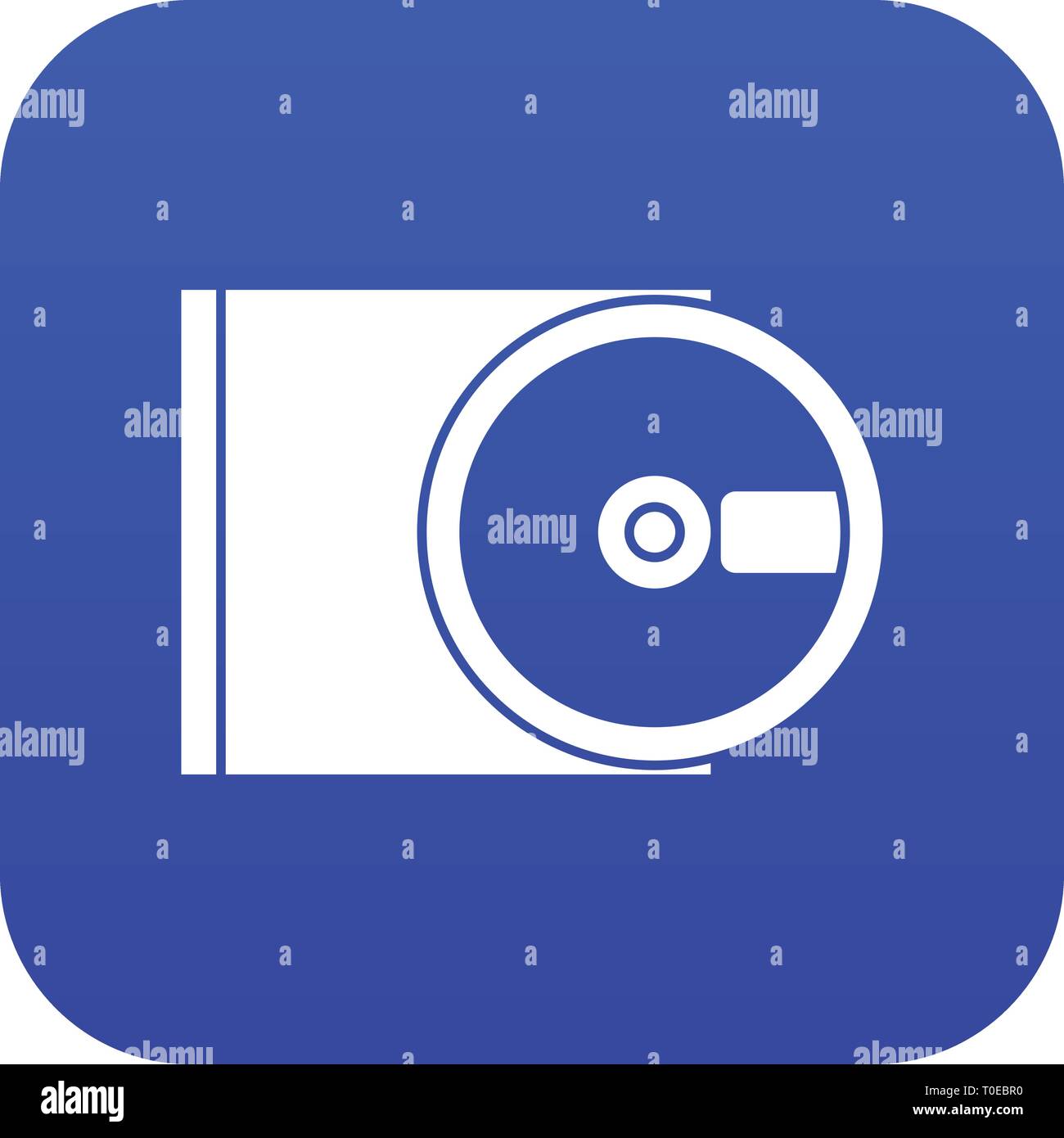 DVD drive open icon digital blue Stock Vector Image & Art - Alamy
