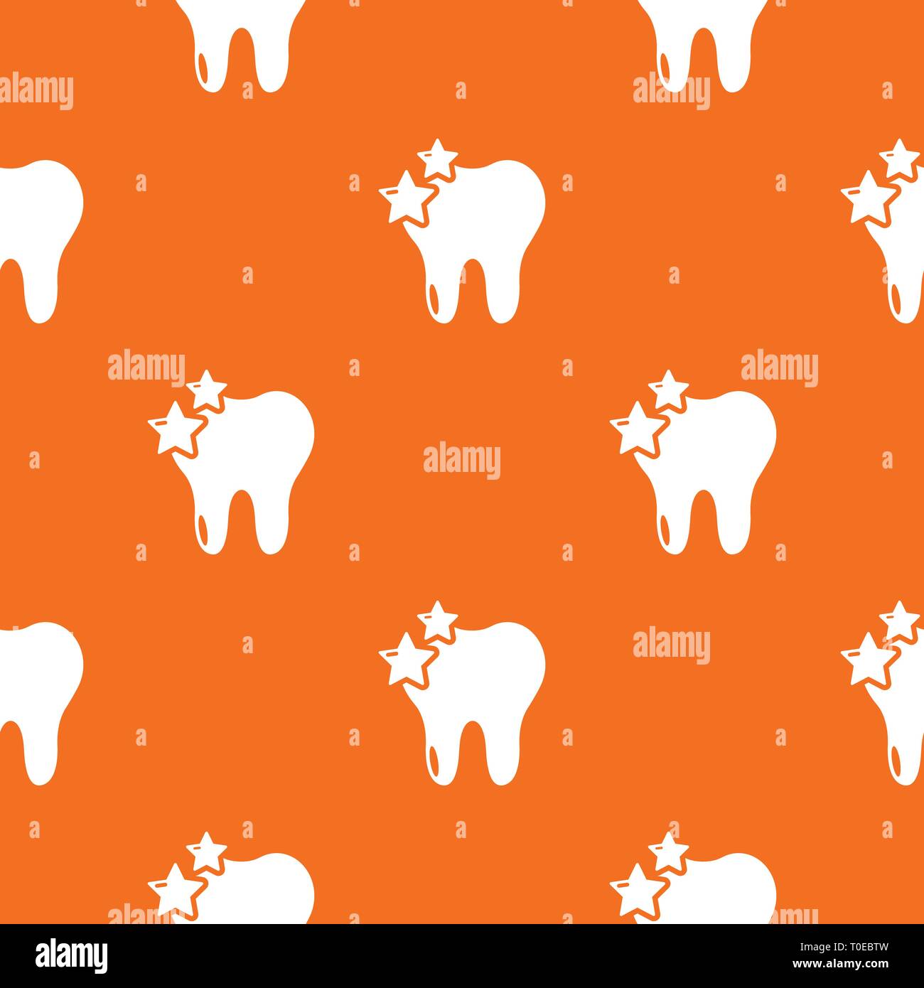 Tooth Pattern Vector Orange Stock Vector Image And Art Alamy