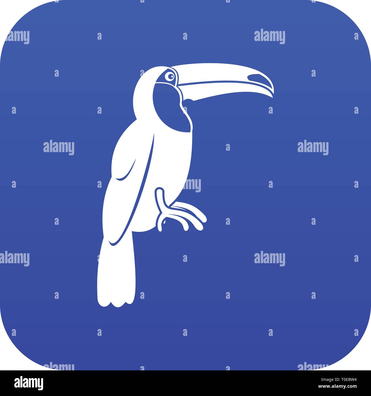 Brazilian toucan icon digital blue Stock Vector Image & Art - Alamy