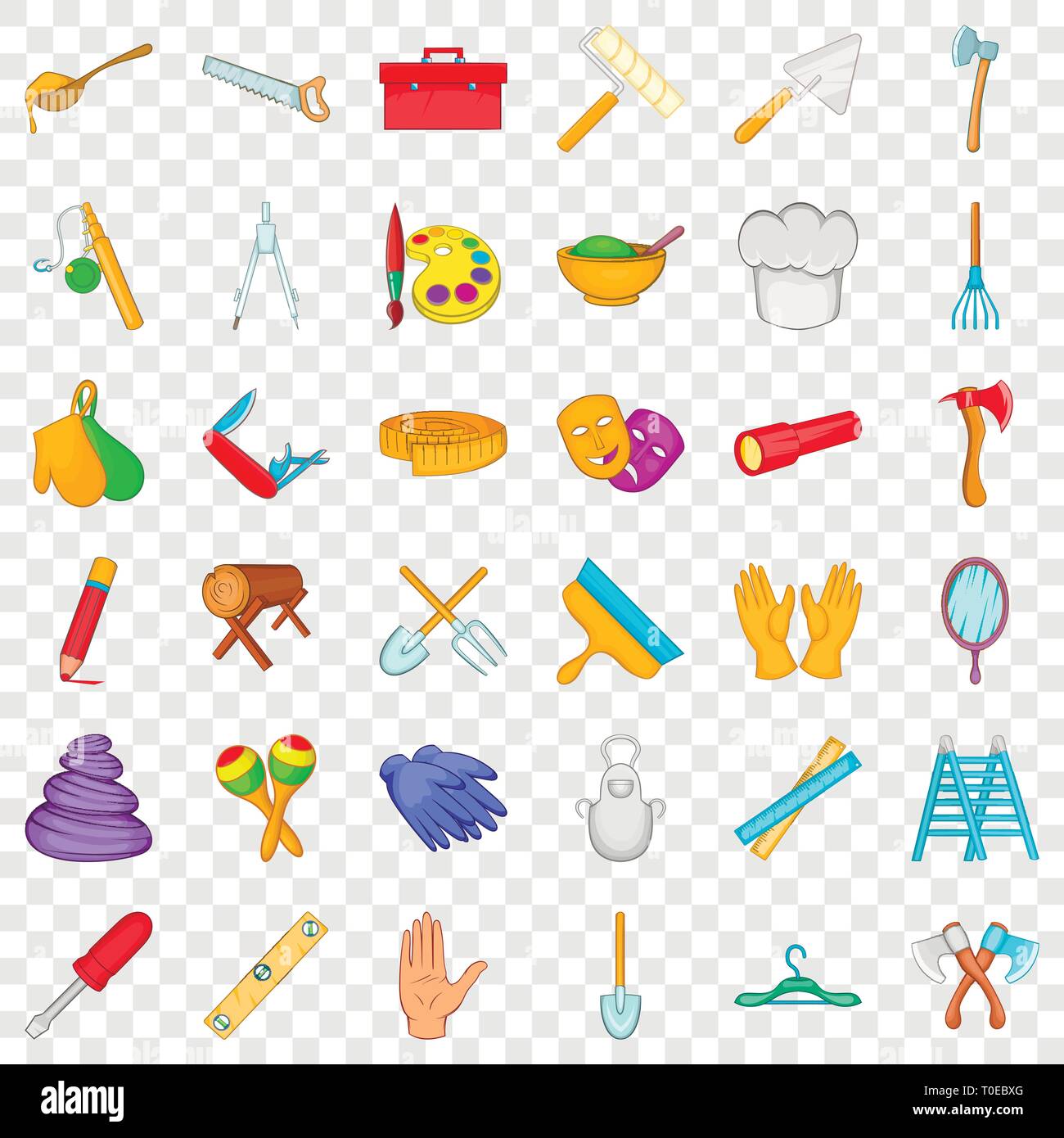 Work icons set, cartoon style Stock Vector Image & Art - Alamy