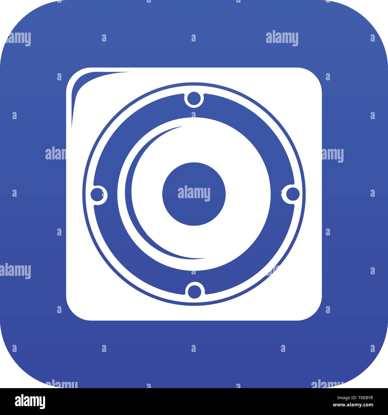 Speaker icon blue vector Stock Vector Image & Art - Alamy