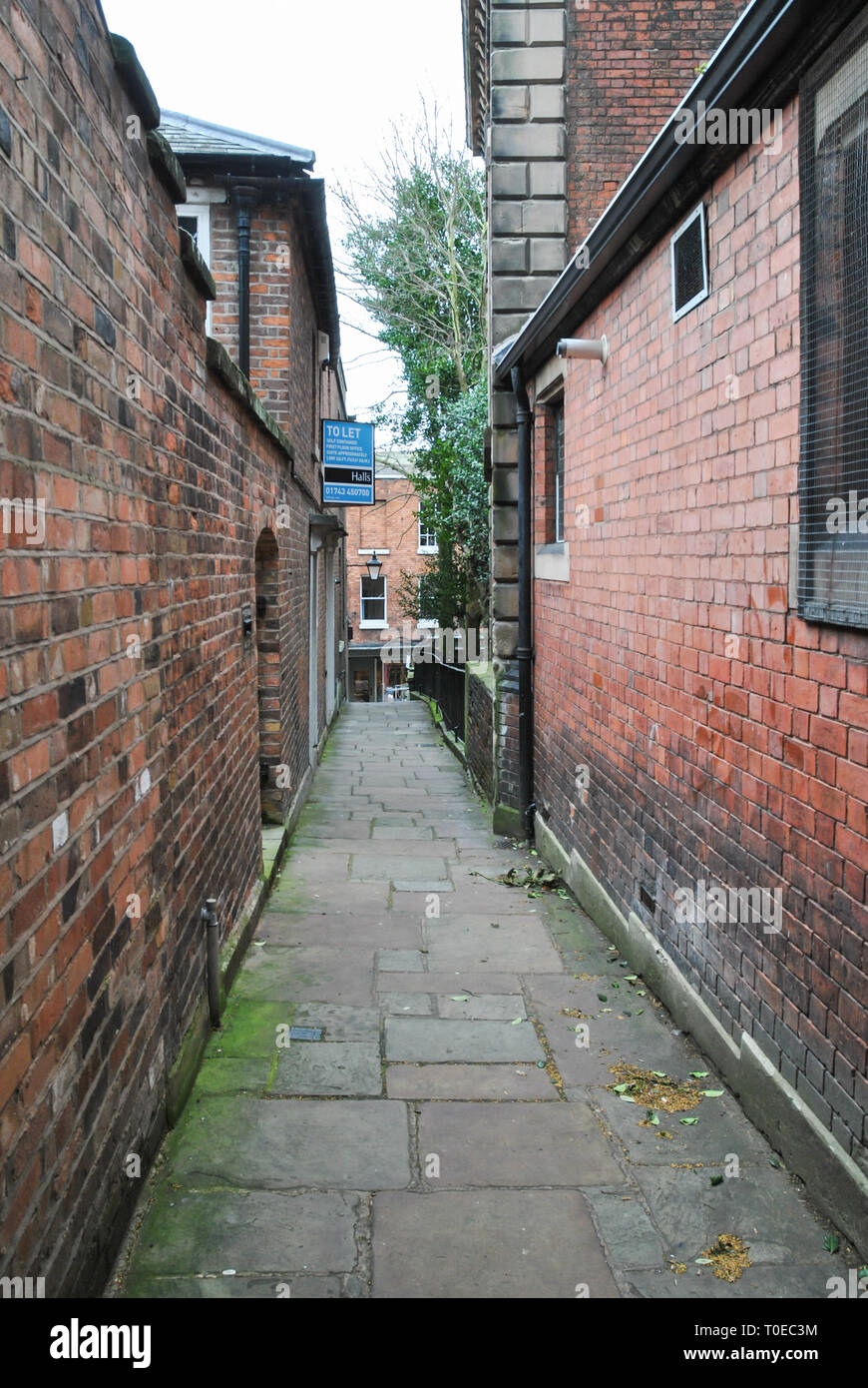 An old alleyway in an old English medieval town Stock Photo - Alamy