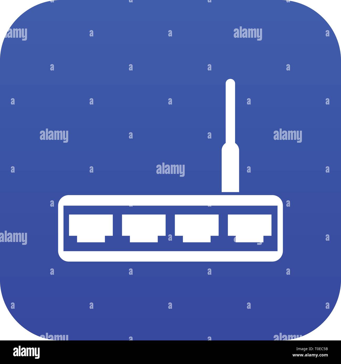 Router icon digital blue Stock Vector Image & Art - Alamy