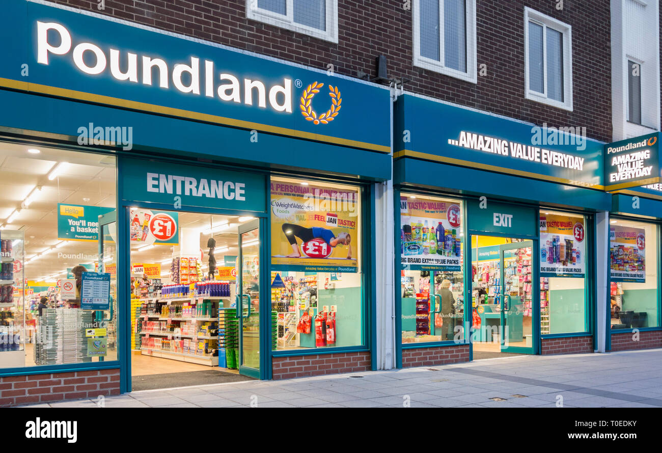 Poundland store uk hi-res stock photography and images - Alamy