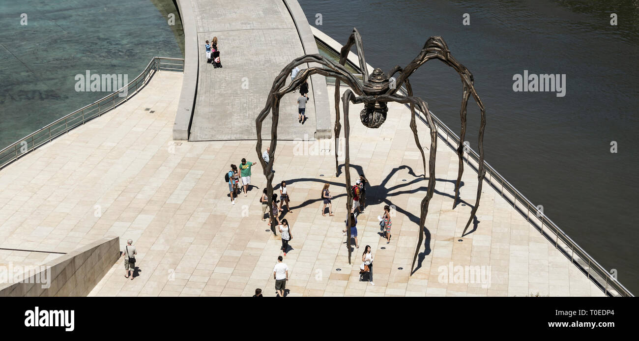 The spider sculpture maman by louise bourgeois guggenheim museum bilbao ...