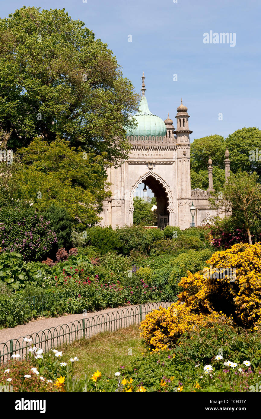 The Royal Pavilion in the seaside town of Brighton, Sussex, England ...