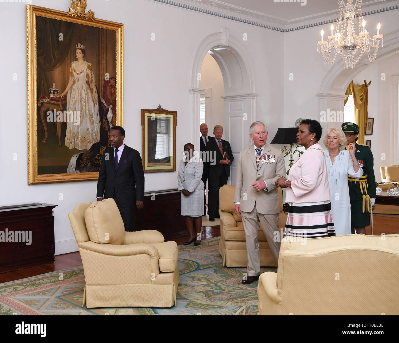 The Prince of Wales and the Duchess of Cornwall meeting with the ...