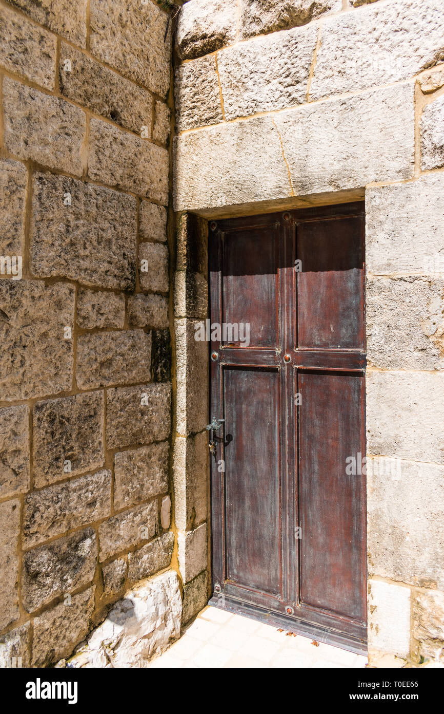this capture of an old door located in a monastery and you can see the ...
