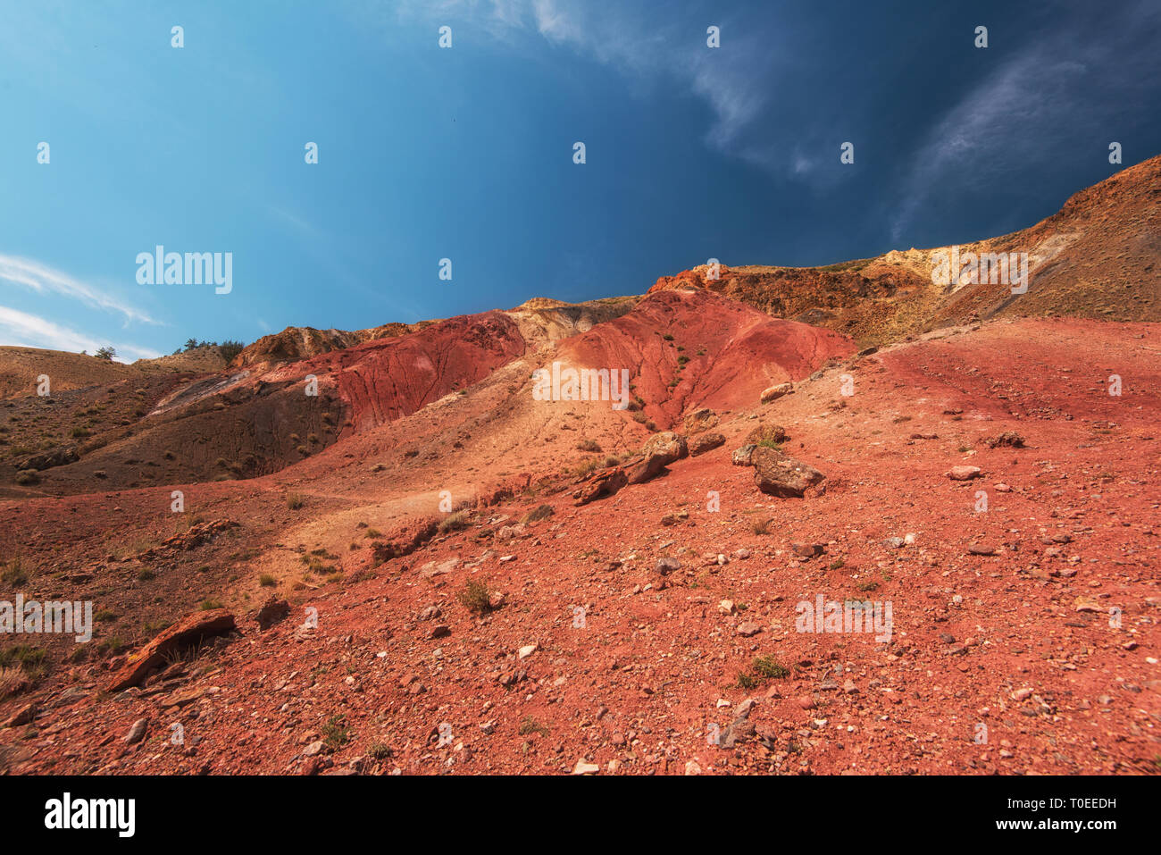 Valley of Mars landscapes Stock Photo - Alamy