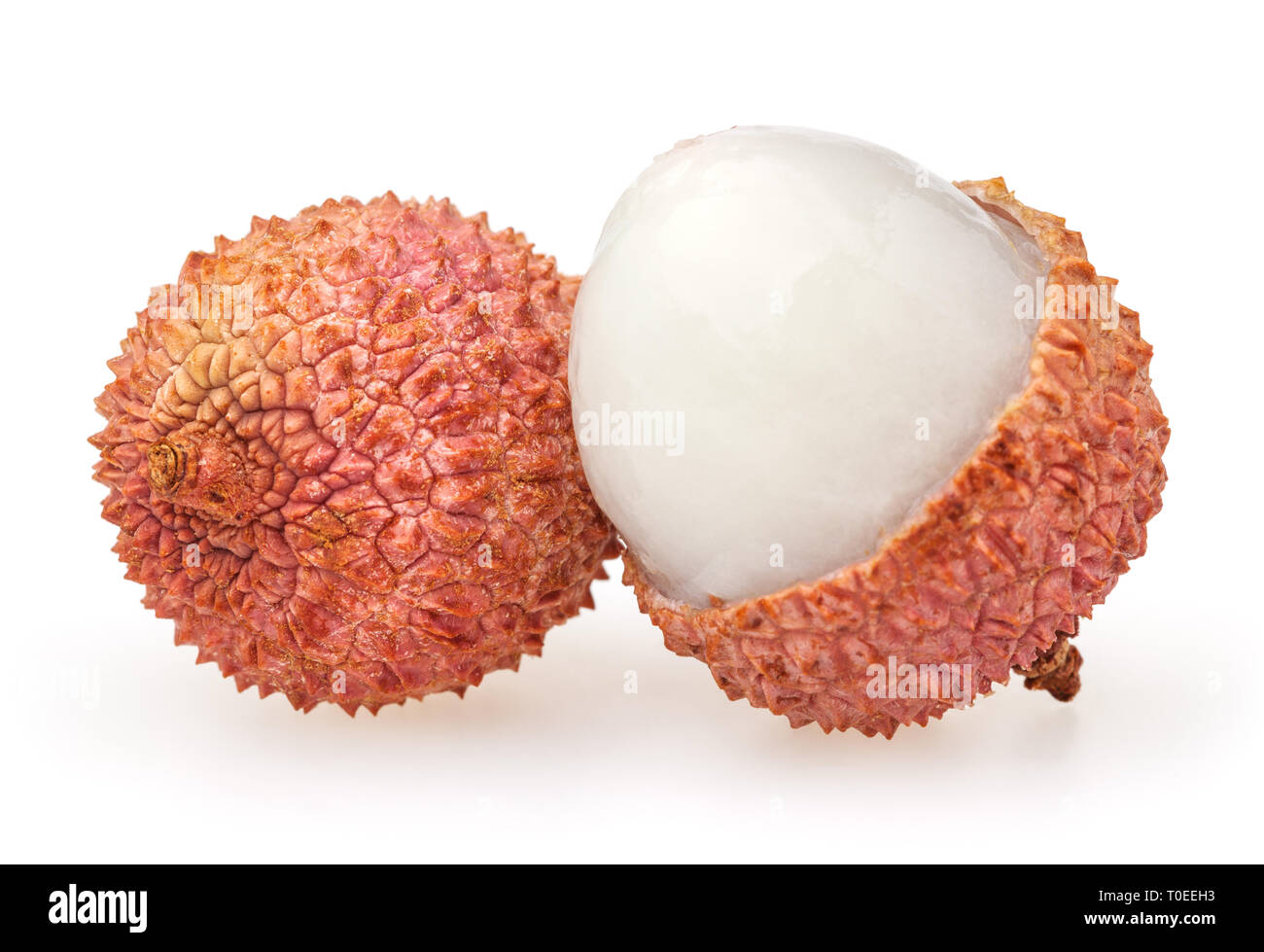 Lychees isolated on white background Stock Photo - Alamy