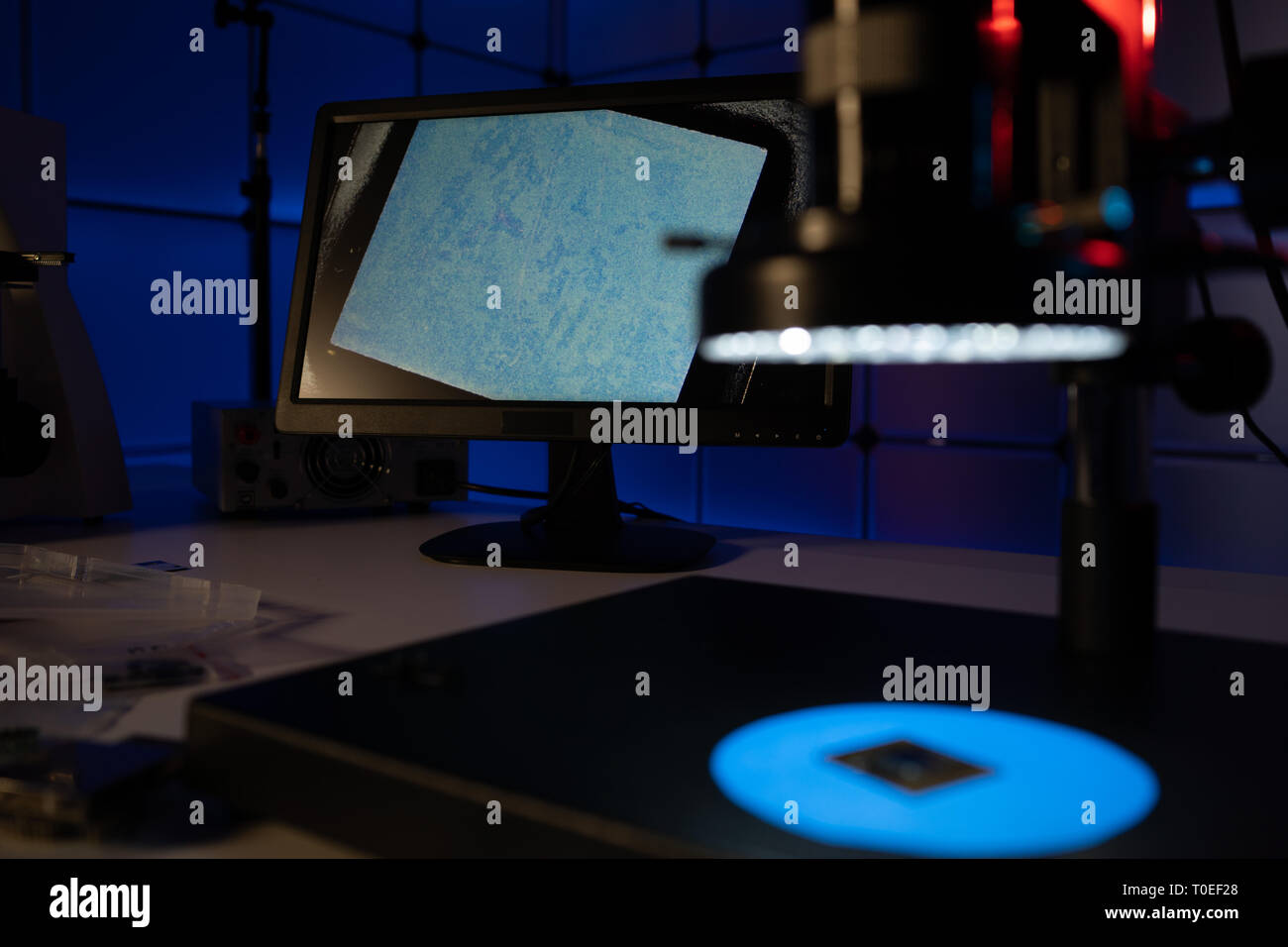 Laboratory of semiconductor chips. The development of modern ...