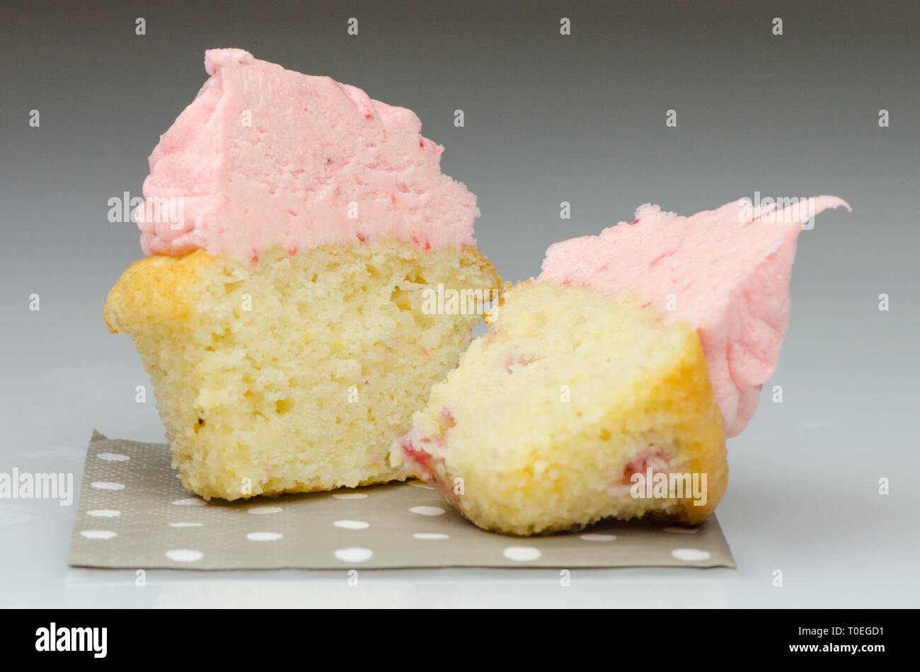 Single Cupcake Cut In Half