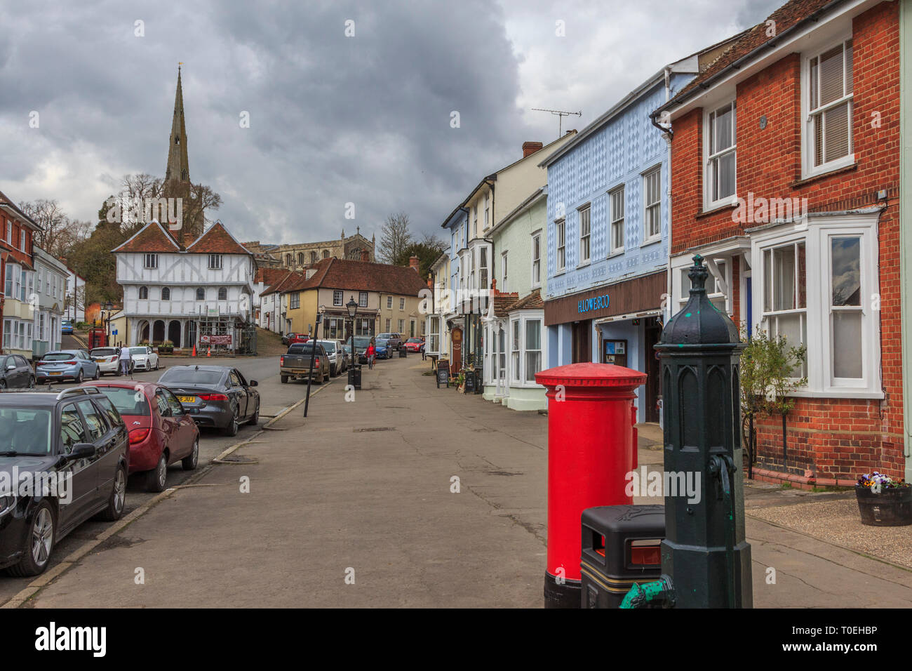 thaxted village, high street, essex, england, uk gb Stock Photo - Alamy