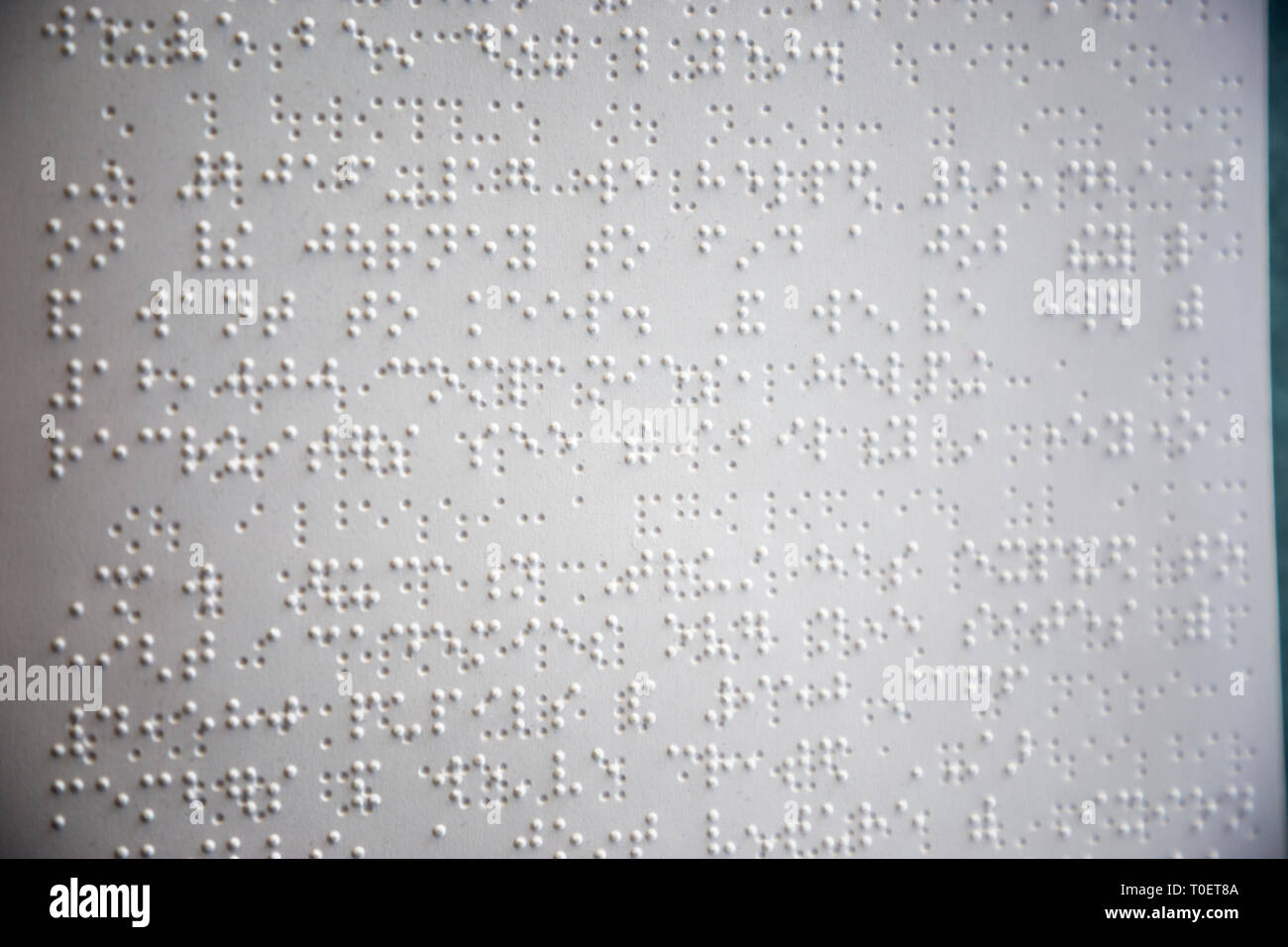 Braille paper hi-res stock photography and images - Alamy