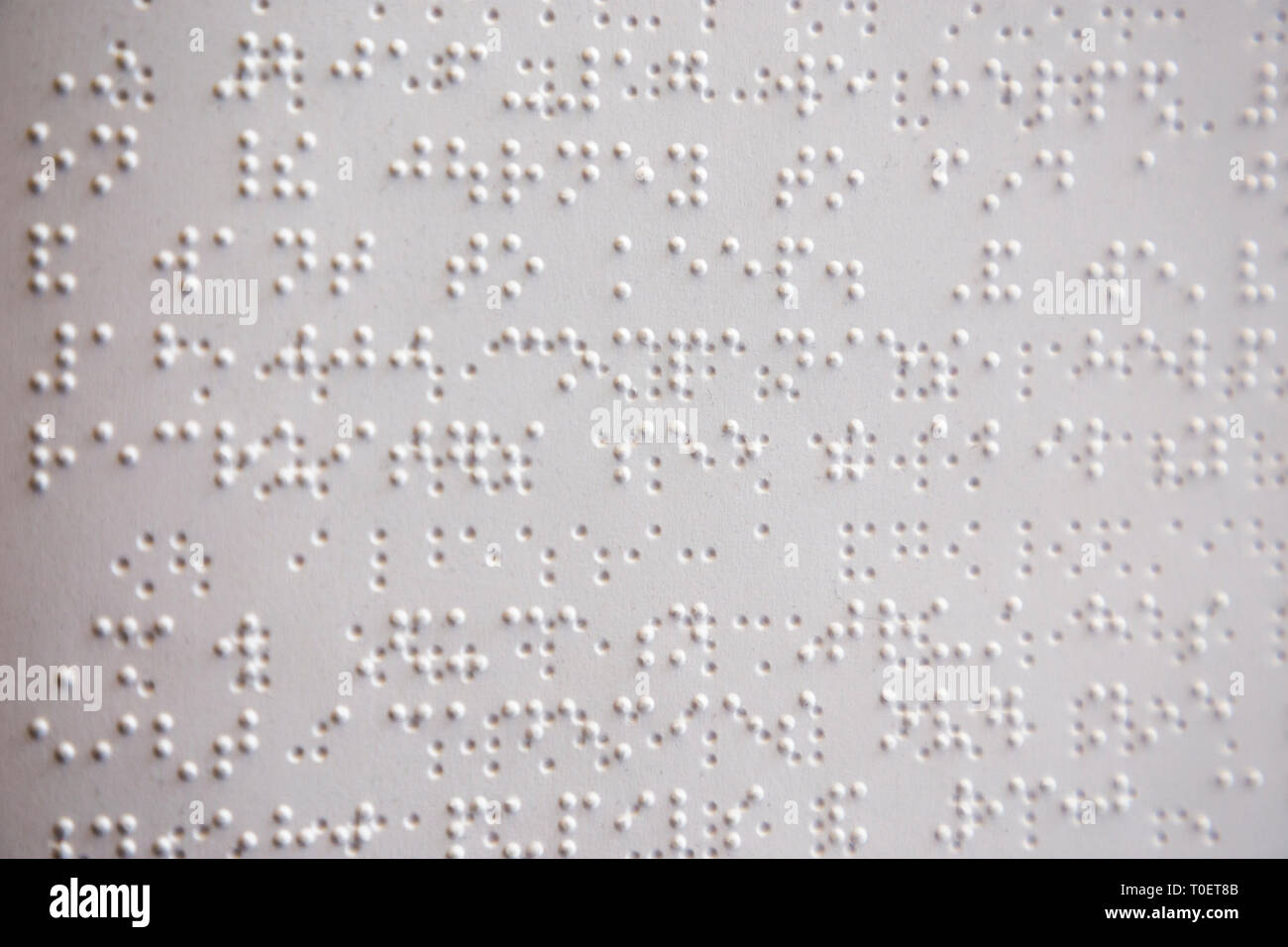 Braille paper hi-res stock photography and images - Alamy