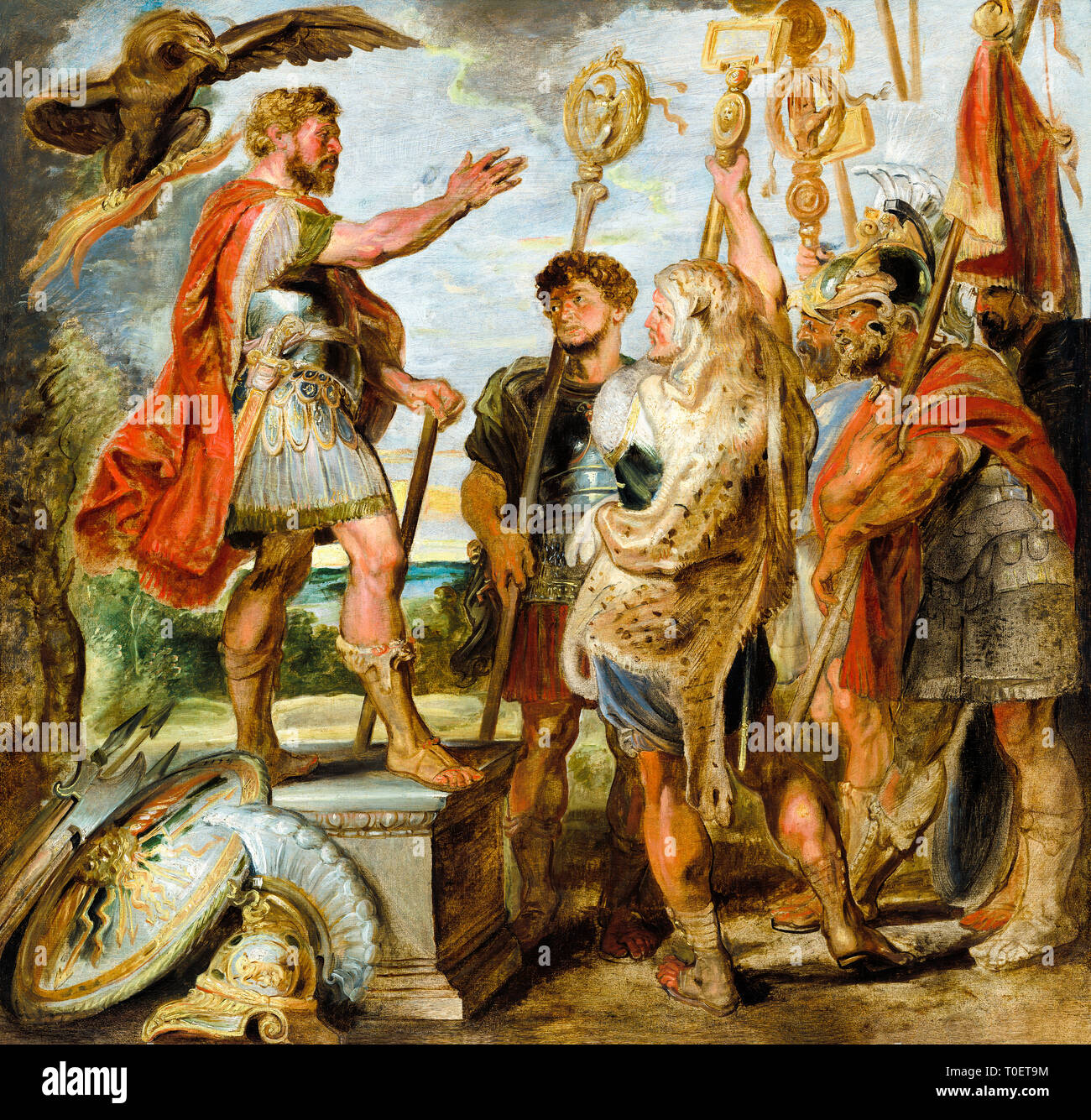 Sir Peter Paul Rubens, Decius Mus Addressing the Legions, painting, c ...
