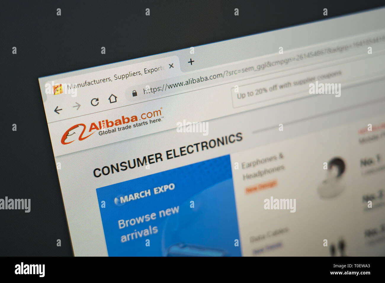 Alibaba website hi-res stock photography and images - Alamy