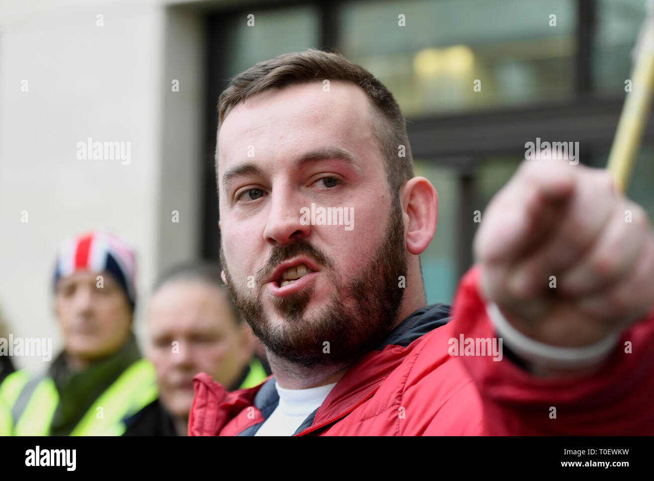 James Goddard, 29, seen outside Westminster Magistrates’ Court where he ...