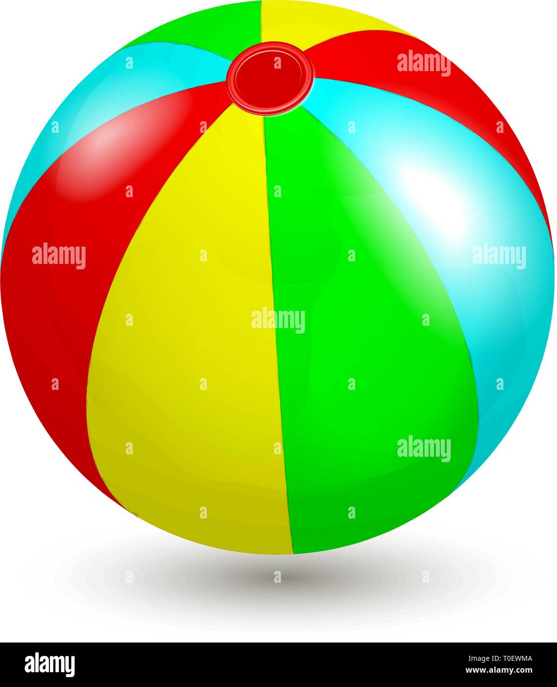 Colorful beach ball vector illustration Stock Vector Image & Art - Alamy