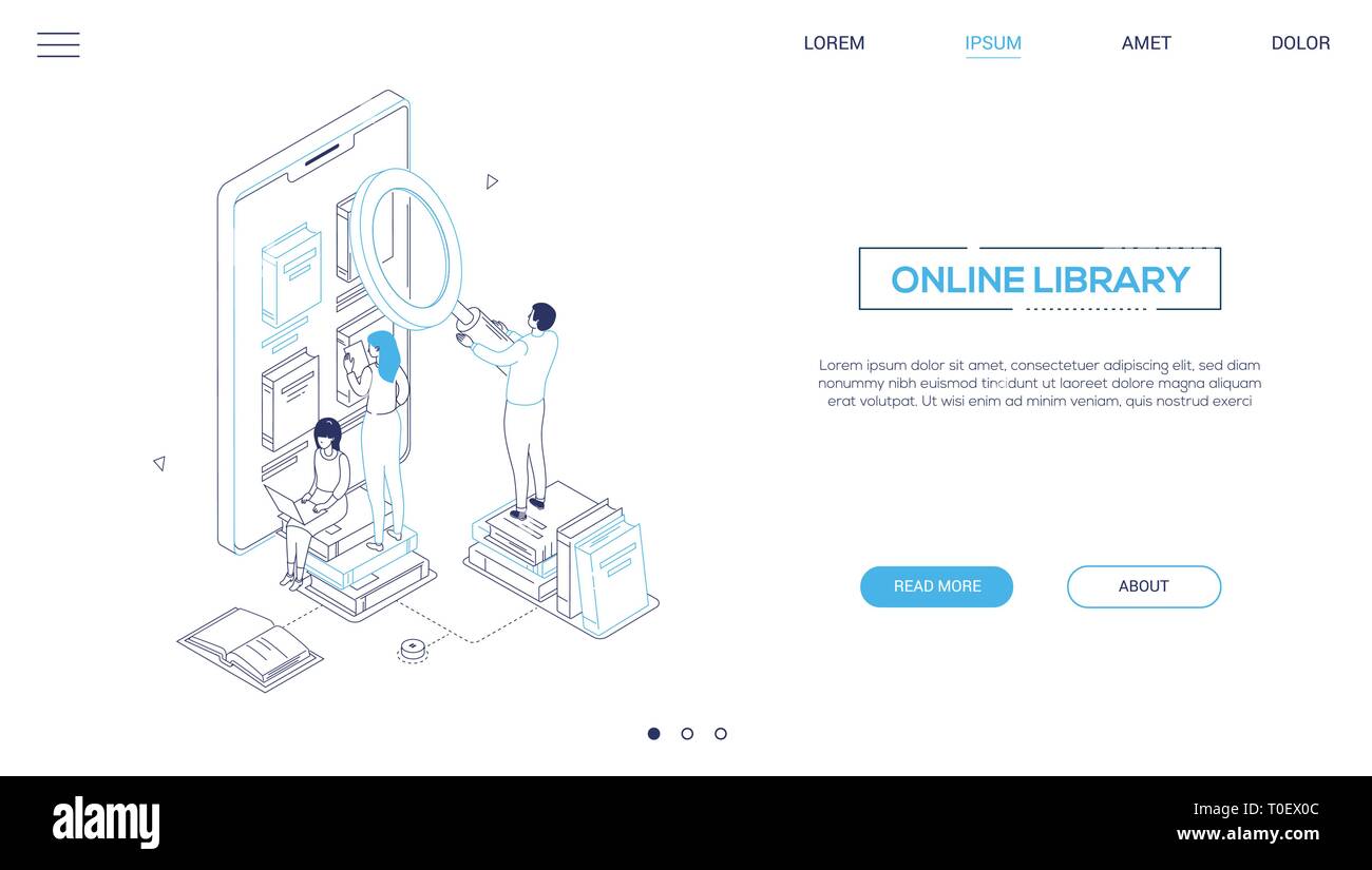 Library book character isometric hi-res stock photography and images ...