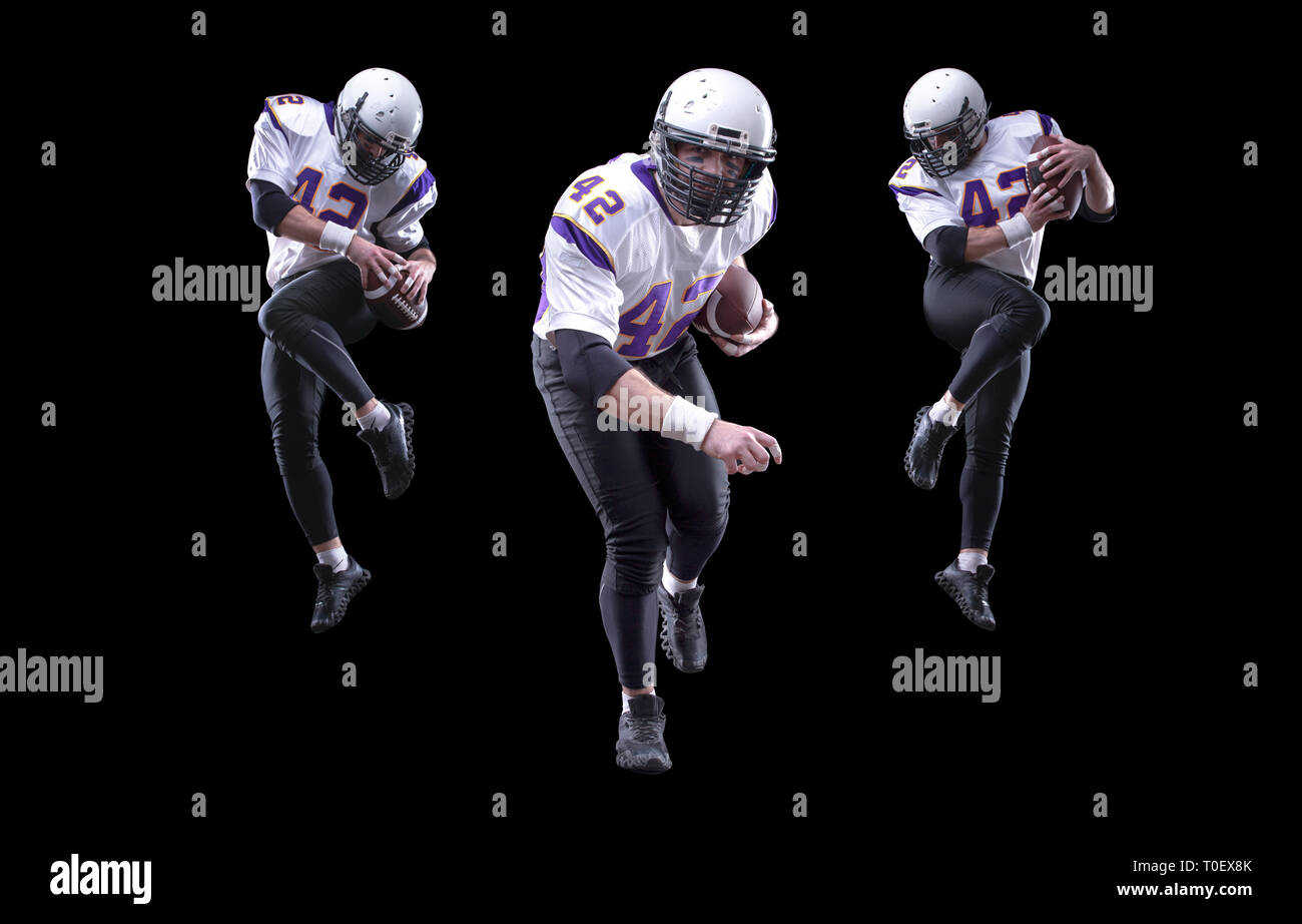 High jump of American Footballer Stock Photo - Alamy