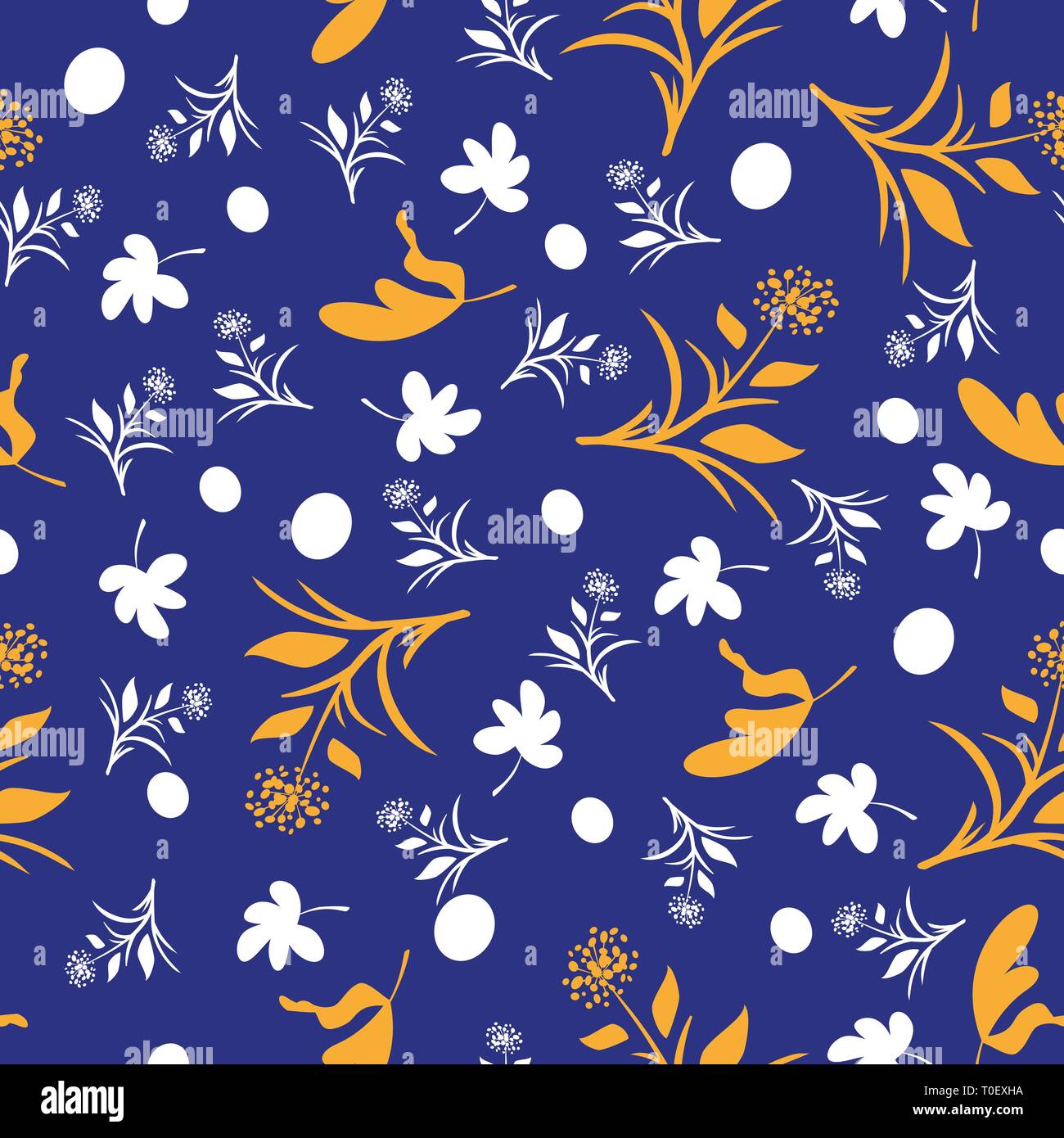 Strong colourful floral vector seamless repeat pattern Stock Vector ...