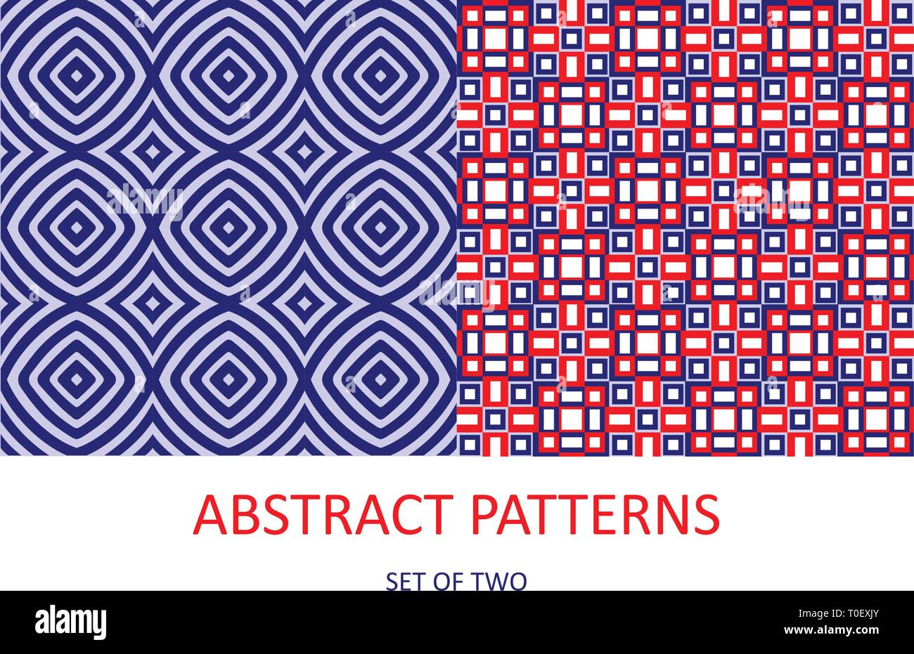 Two geometric patterns hi-res stock photography and images - Alamy