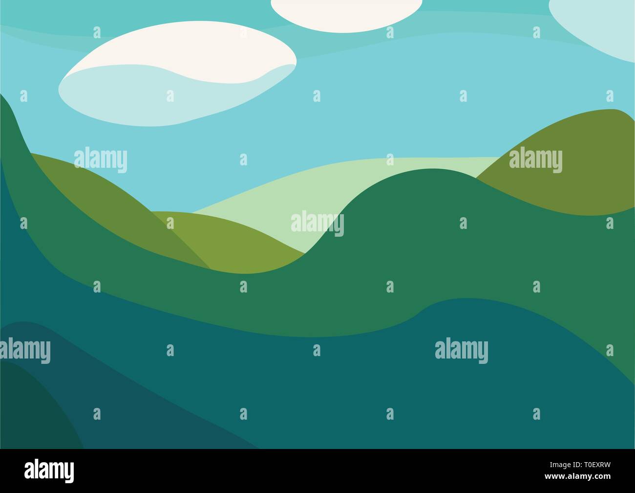 Simple mountain shapes Stock Vector Images - Alamy