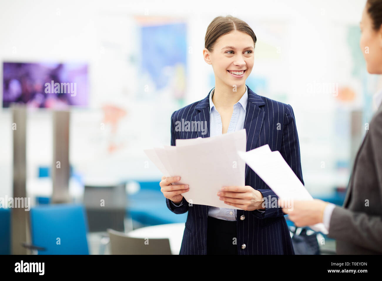 Female Office Worker Stock Photo - Alamy