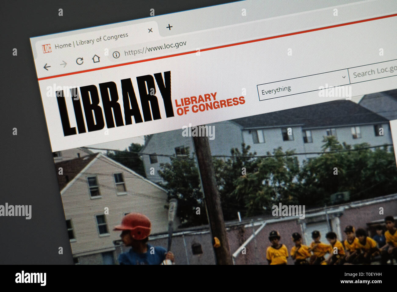 library of congress website Stock Photo - Alamy