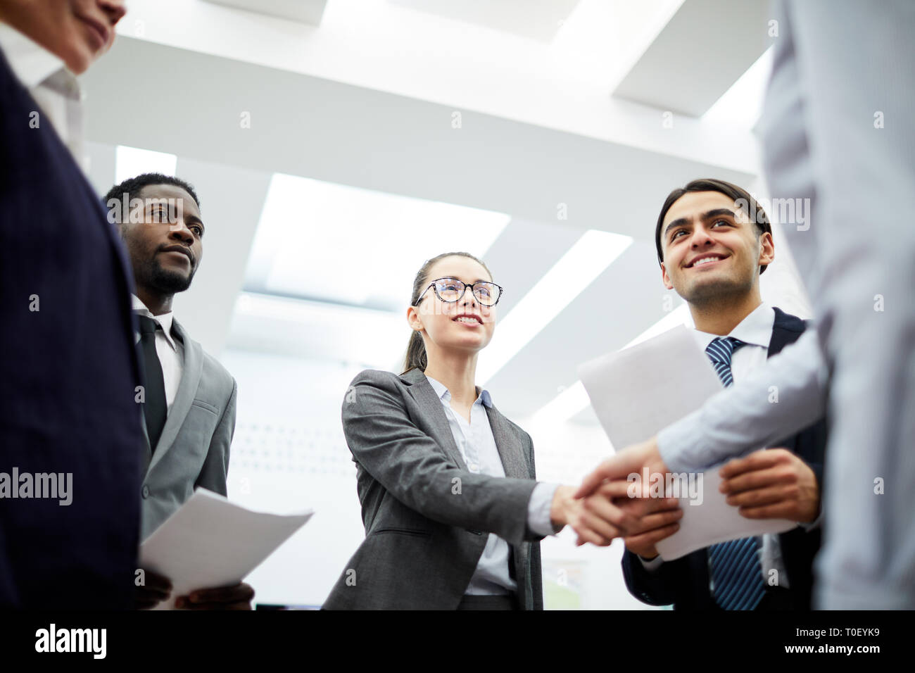 Business People Shaking Hands Stock Photo - Alamy
