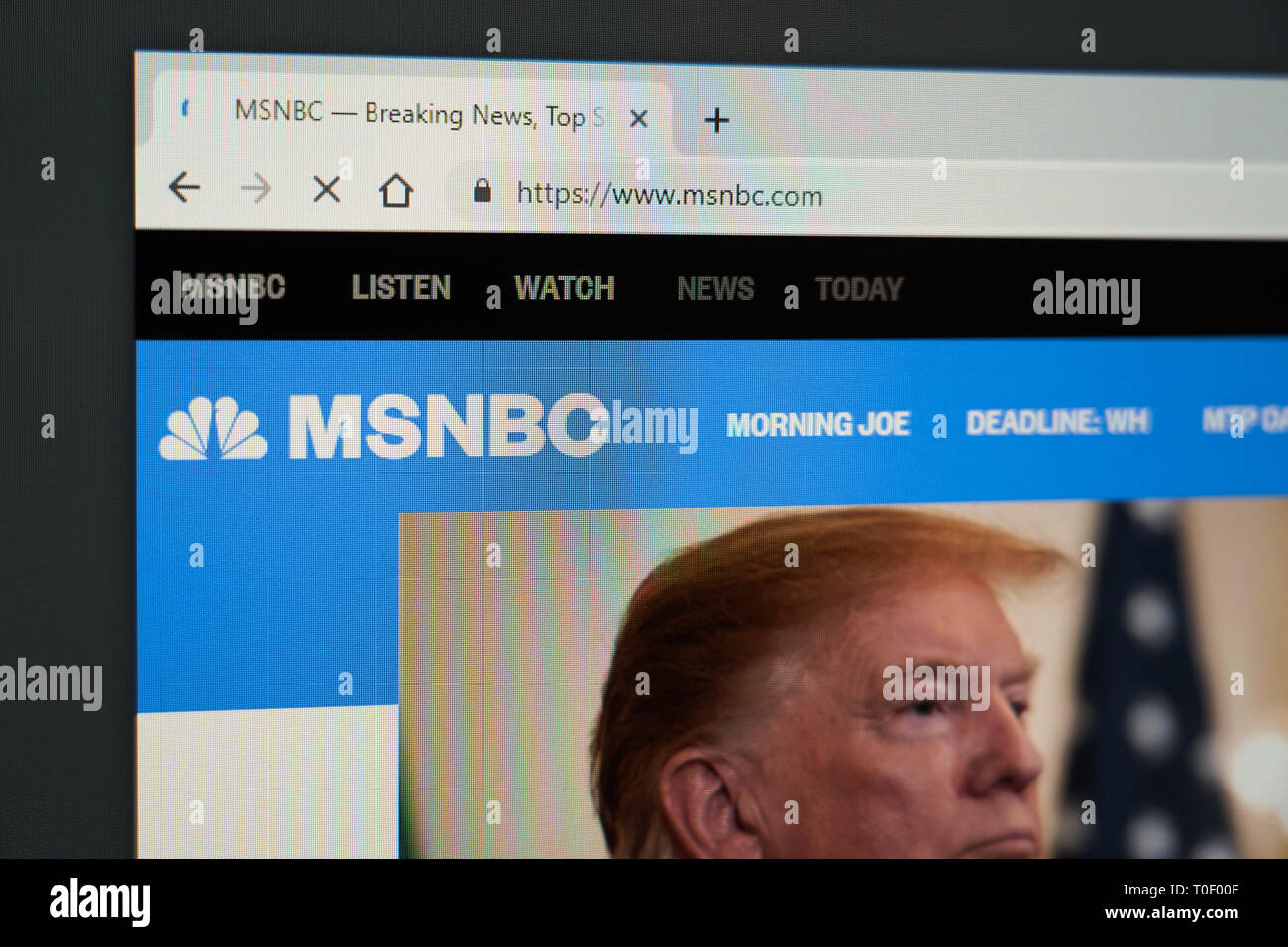 Msnbc website hi-res stock photography and images - Alamy
