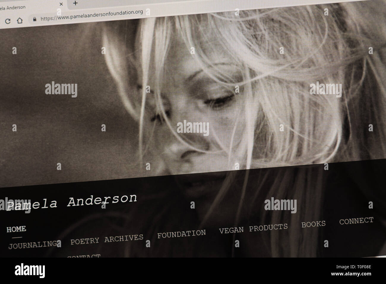 pamela anderson website Stock Photo - Alamy