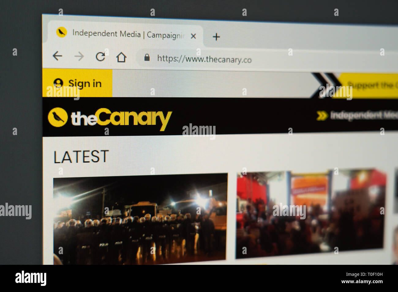 The canary news site hi-res stock photography and images - Alamy