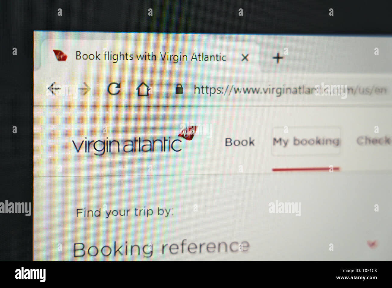 Virgin atlantic website hi-res stock photography and images - Alamy