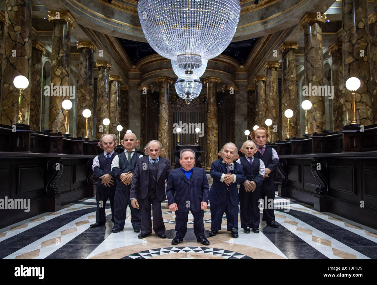 Watford, England. UK. Warwick Davis and Goblins in the original ...
