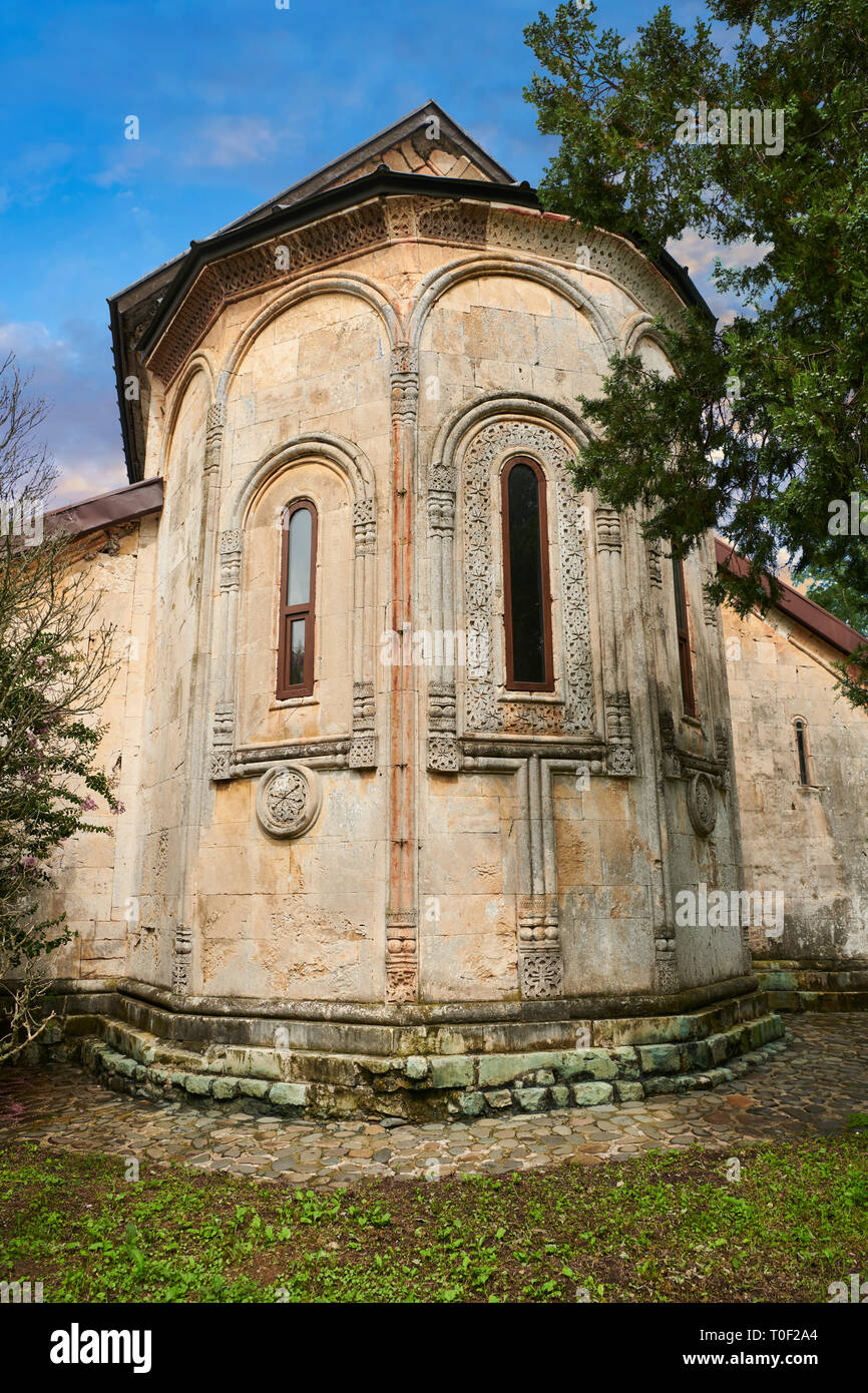 Picture & image of the medieval Khobi Monastery and the apse of Khobi ...