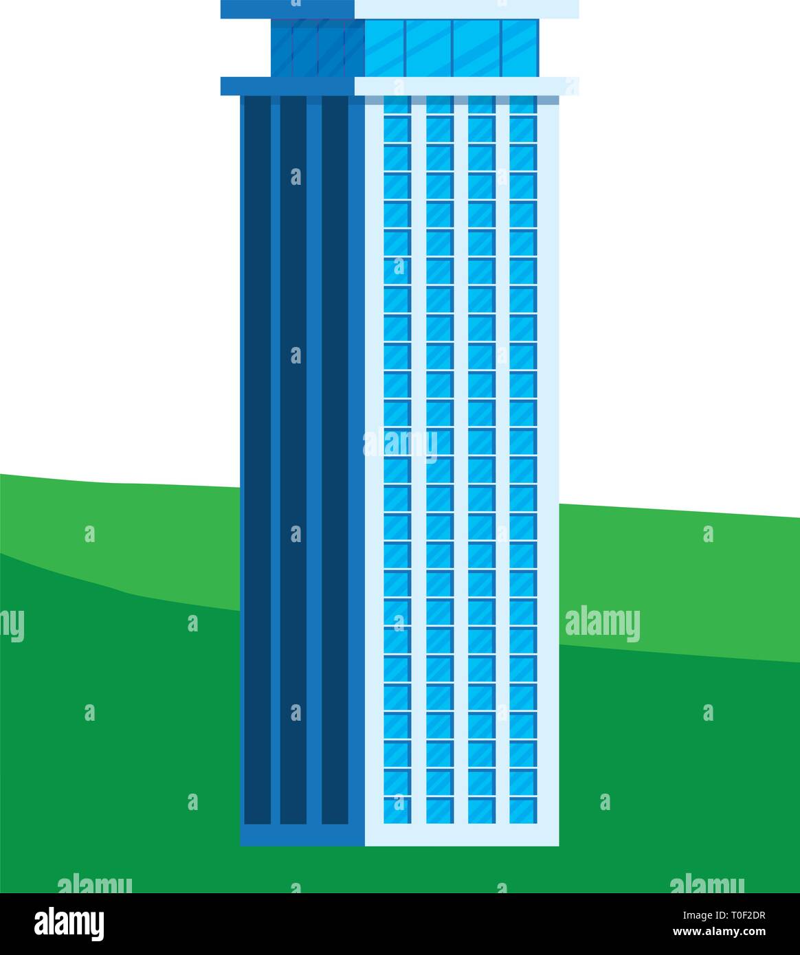 urban building in camp field vector illustration design Stock Vector ...